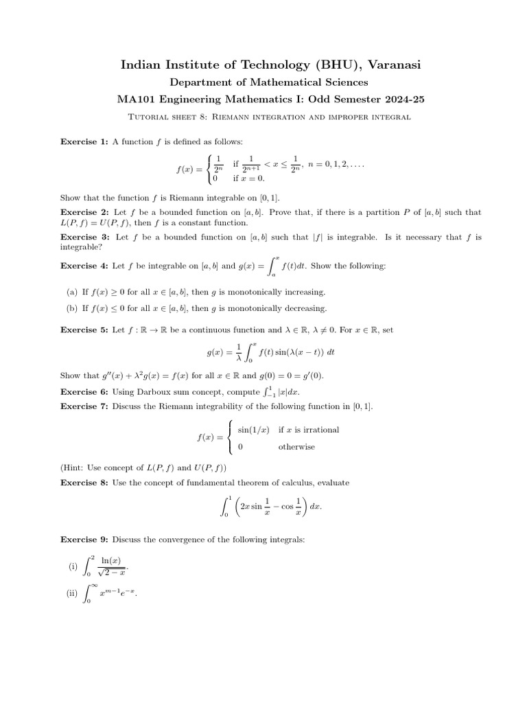 Tutorial 8 | PDF | Functions And Mappings | Mathematics