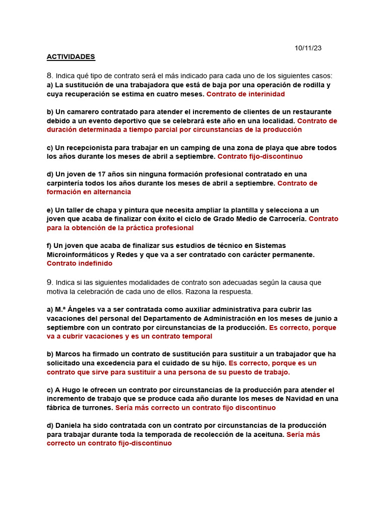 ACTIVIDAD4 | PDF | Tiempo de trabajo