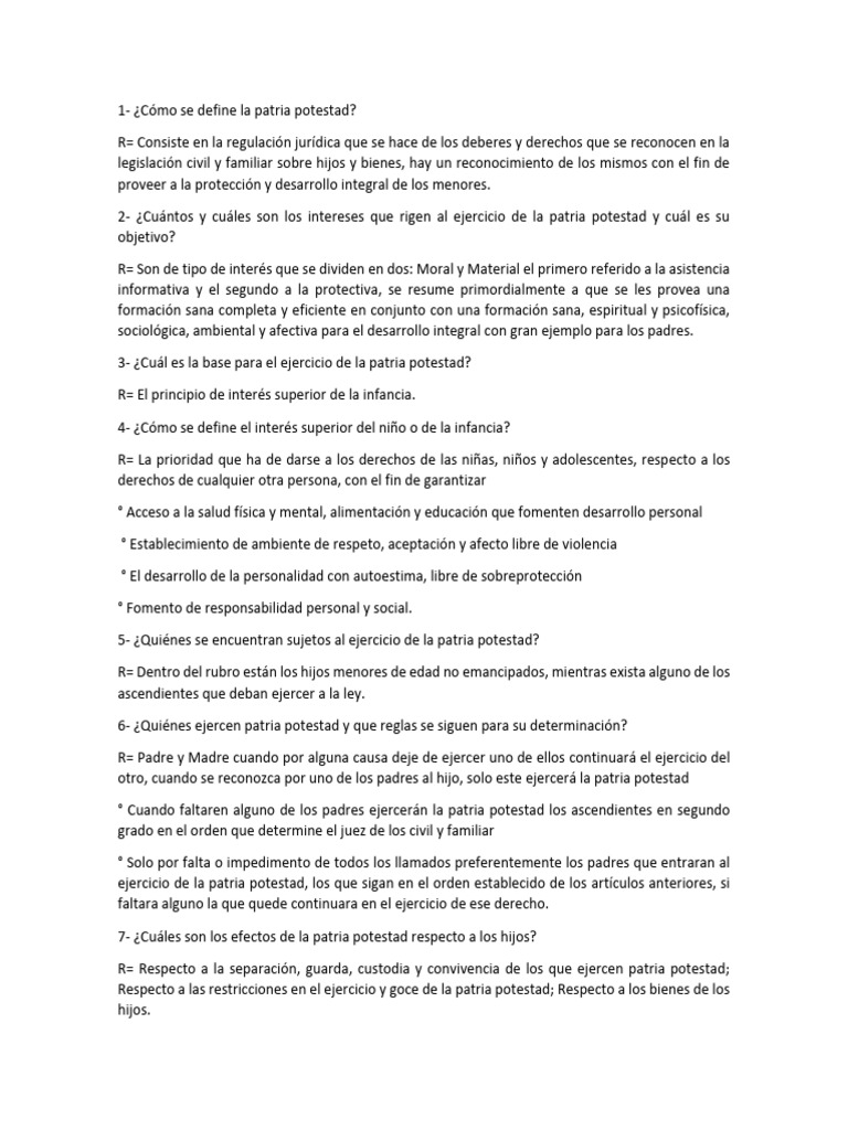 Cómo Se Define La Patria Potestad | PDF | Divorcio | Derechos