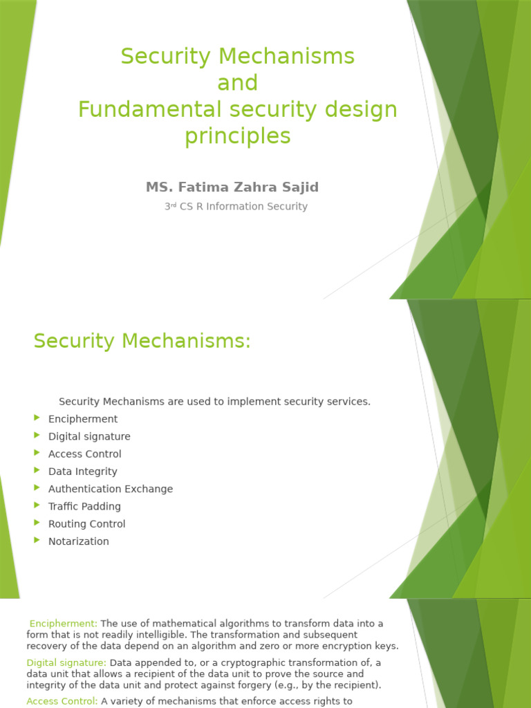 Security Mechanism.pdf | PDF | Modular Programming | Access Control