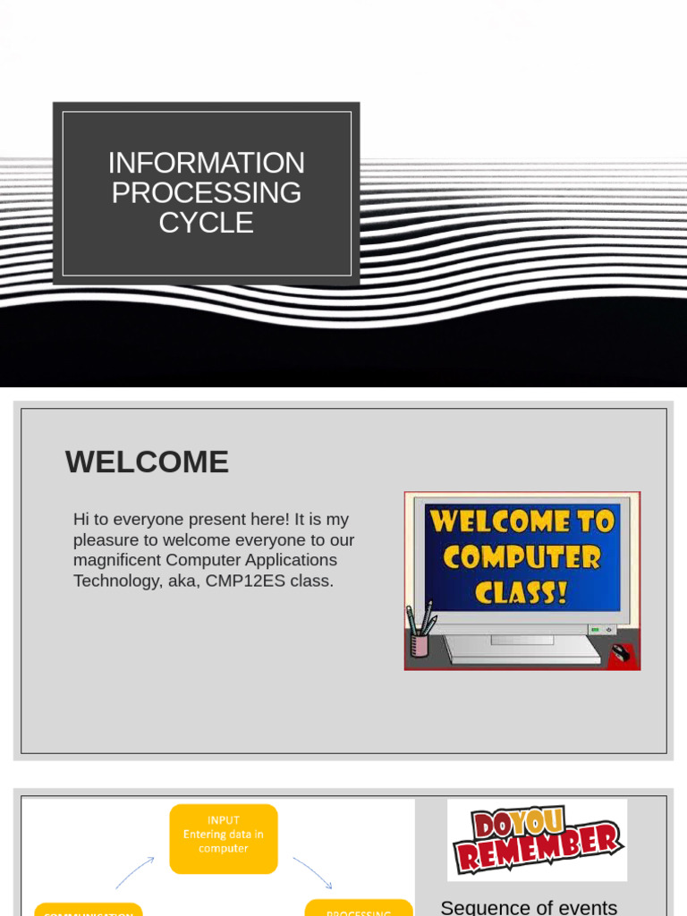 Information Processing Cycle | PDF