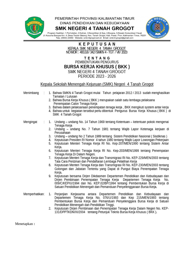 SK BKK 2023 - 2026 | PDF