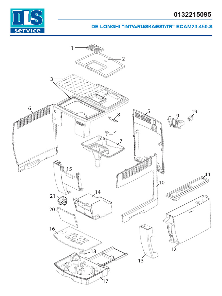 ECAM 23.450 S - Service Manual | PDF | Manufactured Goods | Equipment