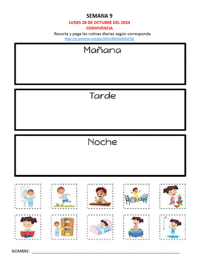 Hojas de Trabajo Semana 9 | PDF