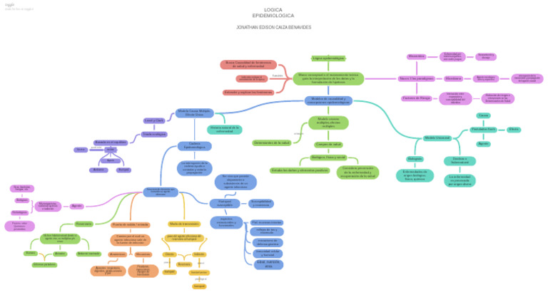 Logica Epidemiologica Mapa Conceptual Jonathan Caiza | PDF | Infección | Microorganismo