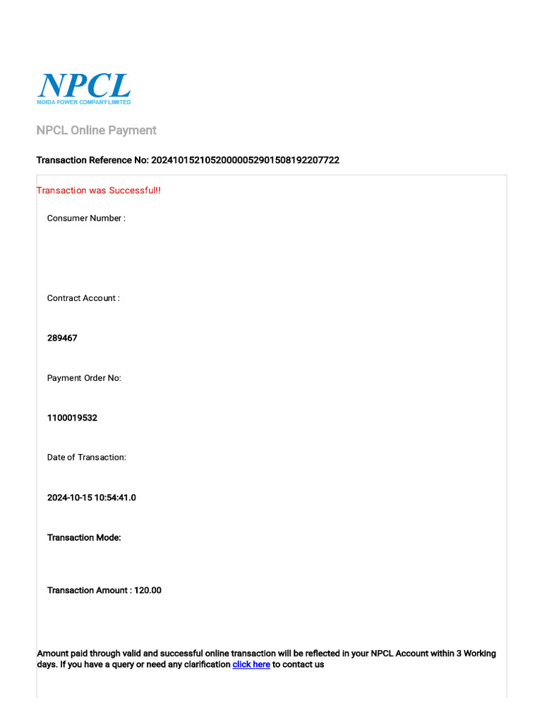 NPCL (15 Oct) | PDF | Business | Finance & Money Management