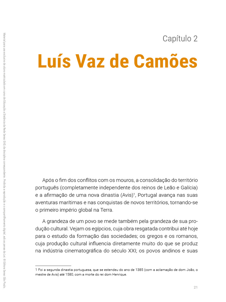 Cap02 Camões | PDF | Portugal | Poesia