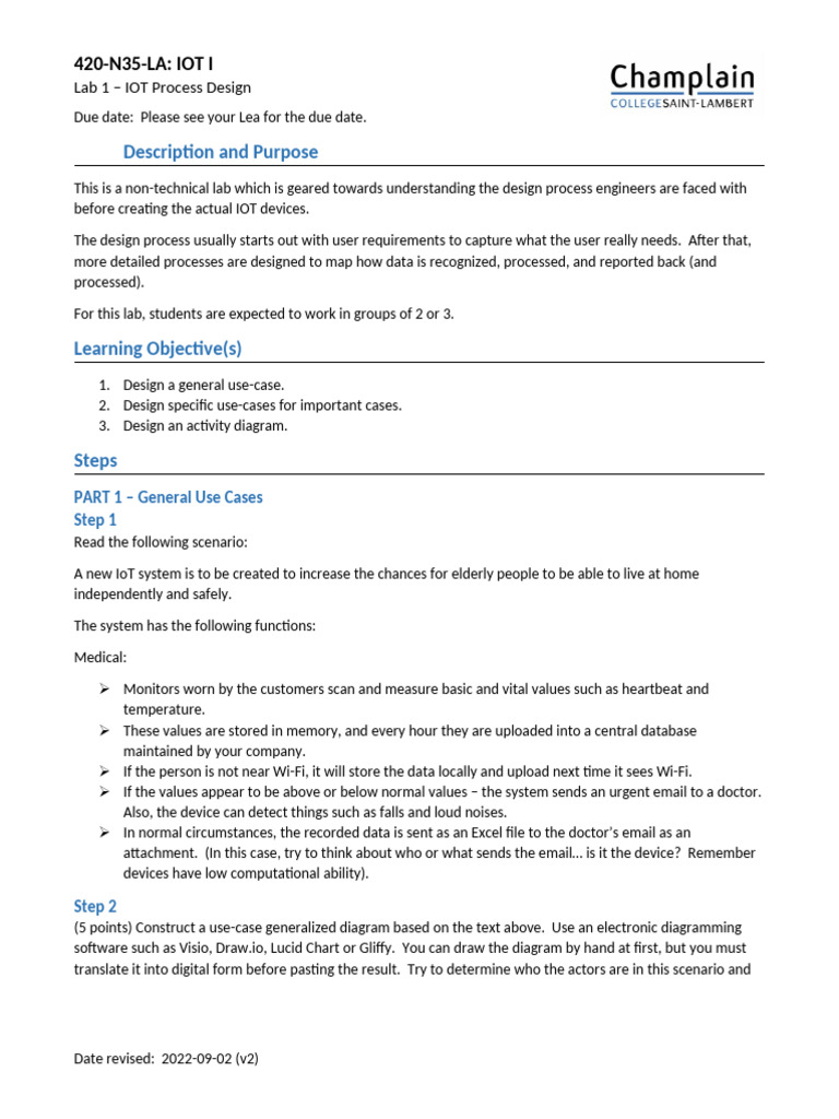Lab 01 - IOT Design | PDF | Security | Computer Security