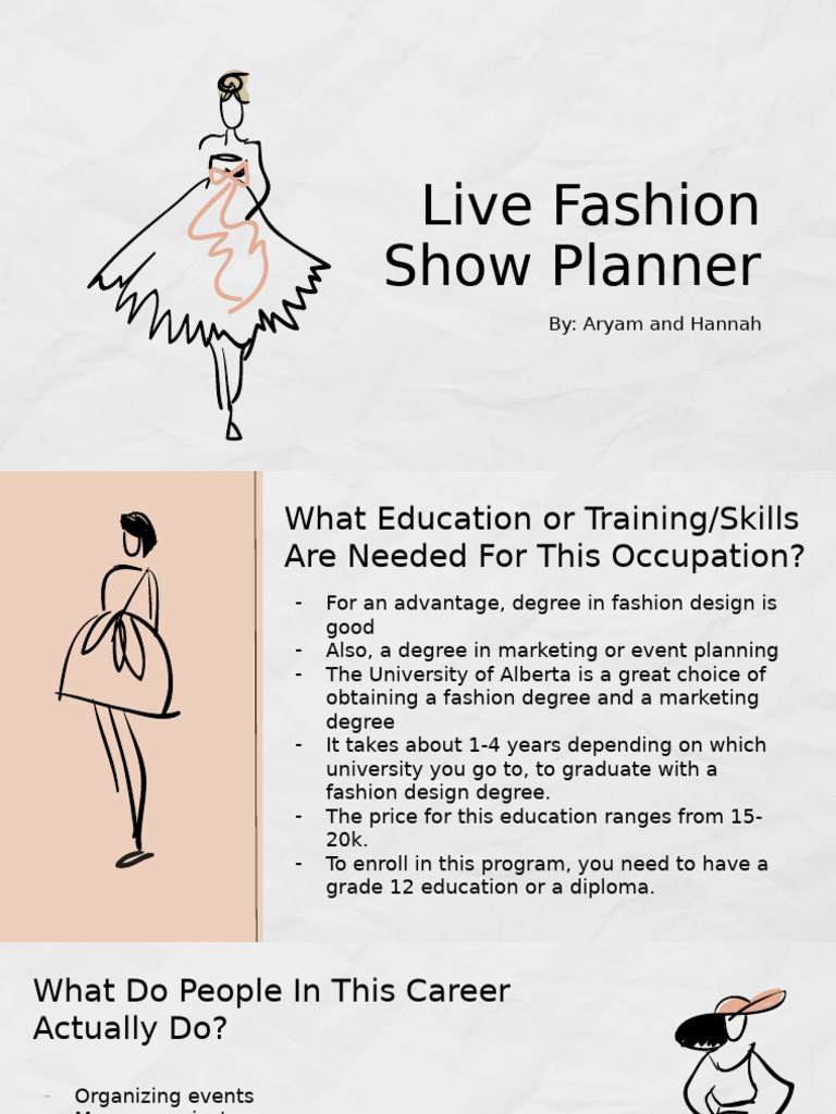 Live Fashion Show Planner | PDF | Economies