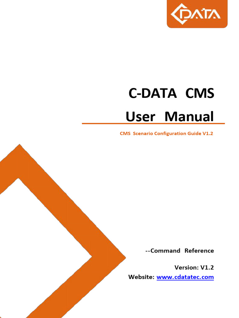 C-Data Cms User Manual: Website | PDF | Operating System | Microsoft Windows