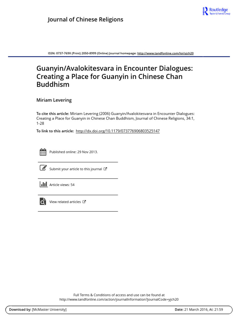 Guanyin | PDF | Zen | Chan Buddhism