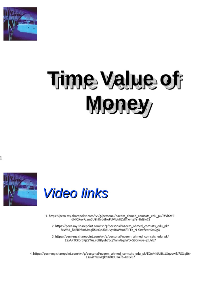Time Value of Money | PDF | Interest | Time Value Of Money