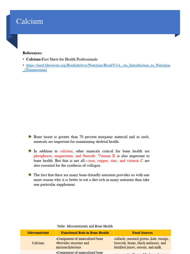 Calcium | PDF | Osteoporosis | Small Intestine