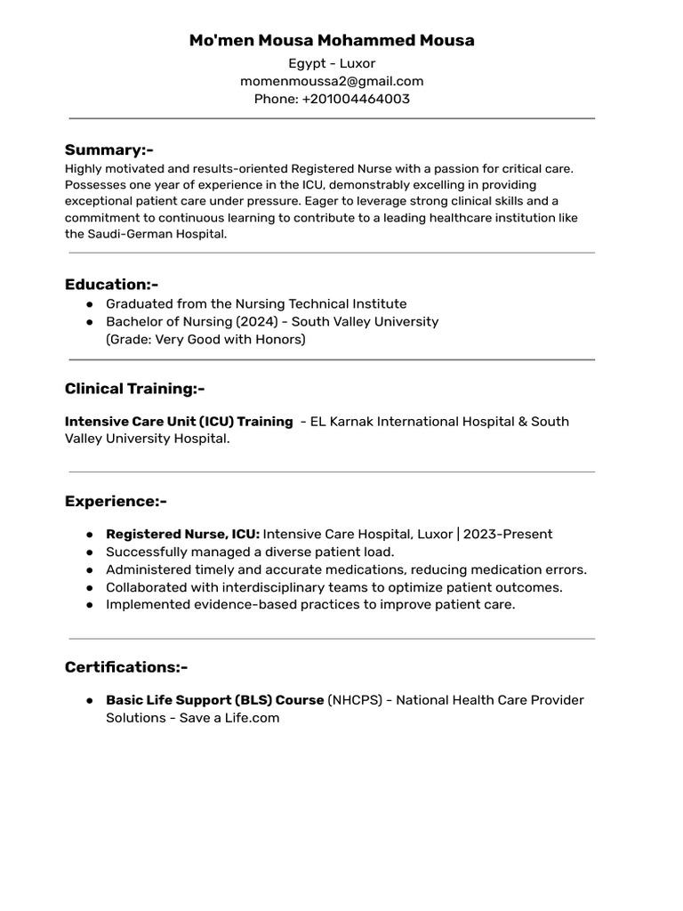 Mo'Men Mousa Mohammed Mousa | PDF