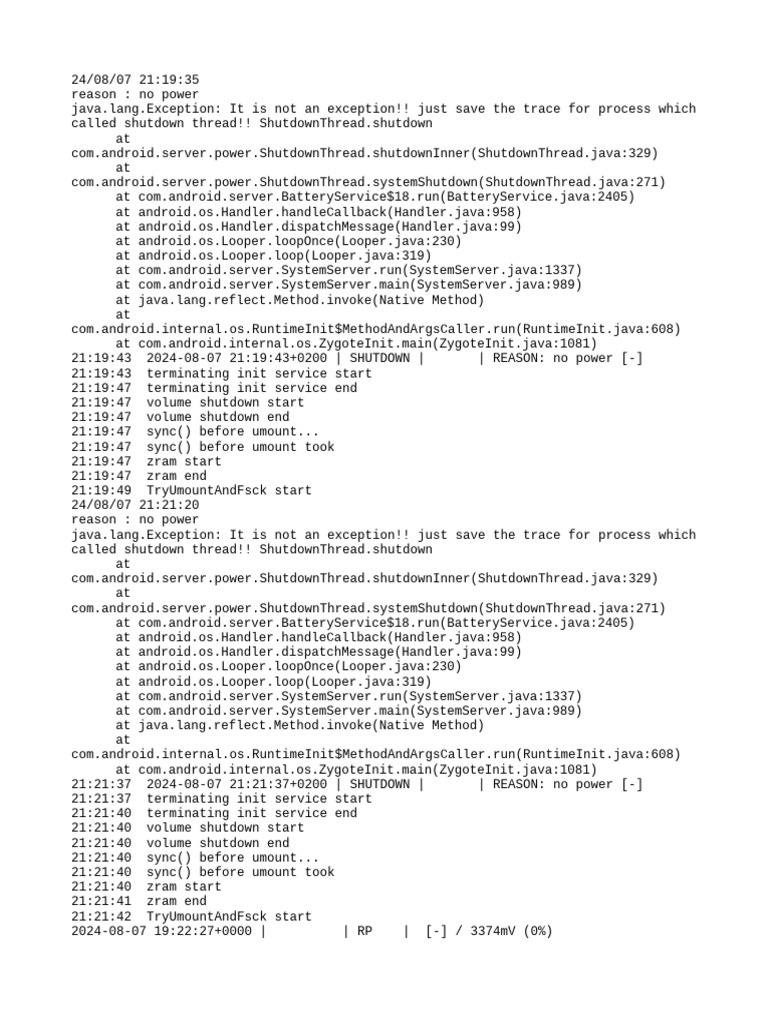 Poweroffresetreasonbackup Pdf Java Programming Language Oracle Acquisitions