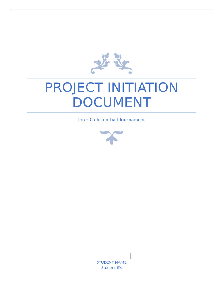 Project Initiation Document | PDF | Project Management | Economies
