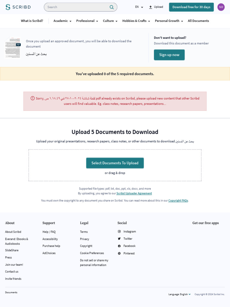Upload A Document Scribd | PDF | Scribd | Online Services