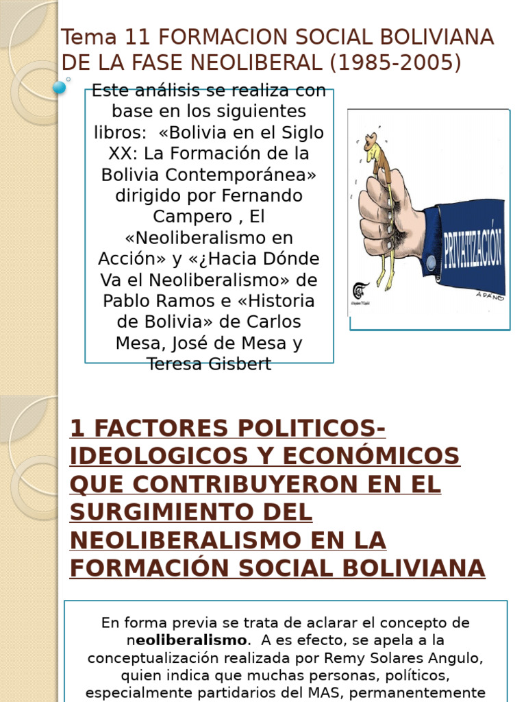 Libro General | PDF | Neoliberalismo | Bolivia