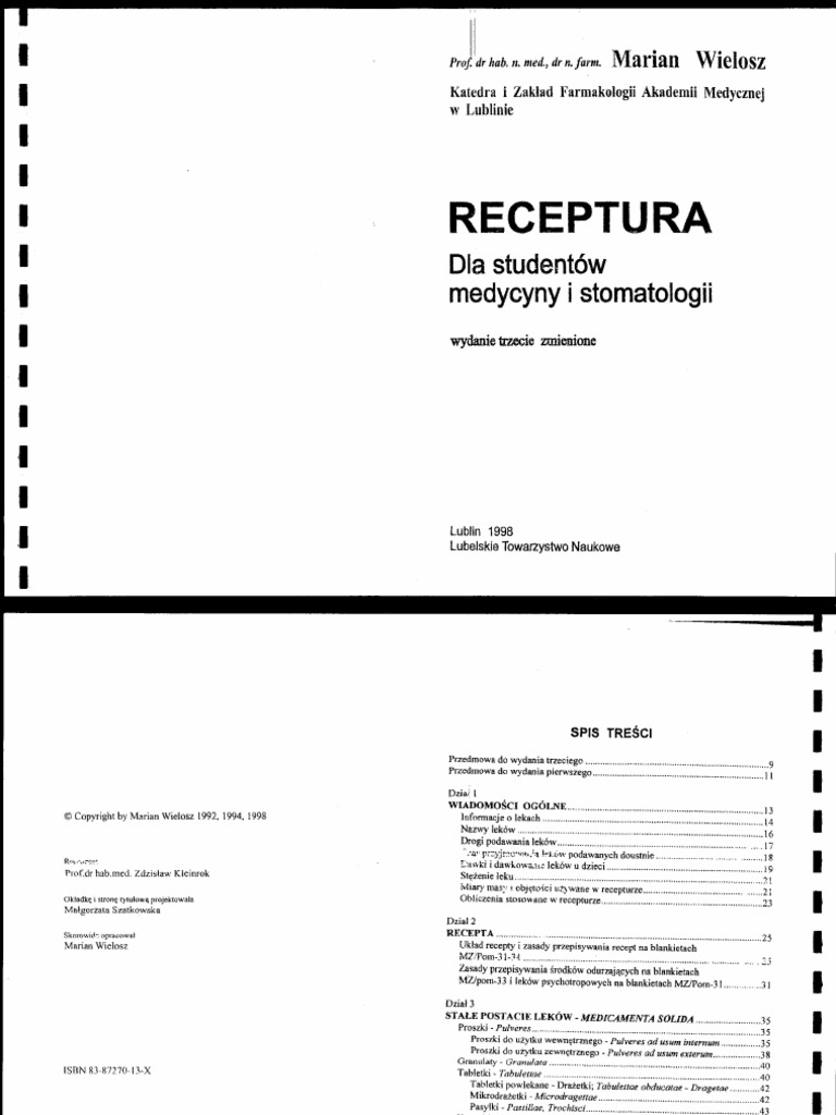 Receptura - Marian Wielosz | PDF