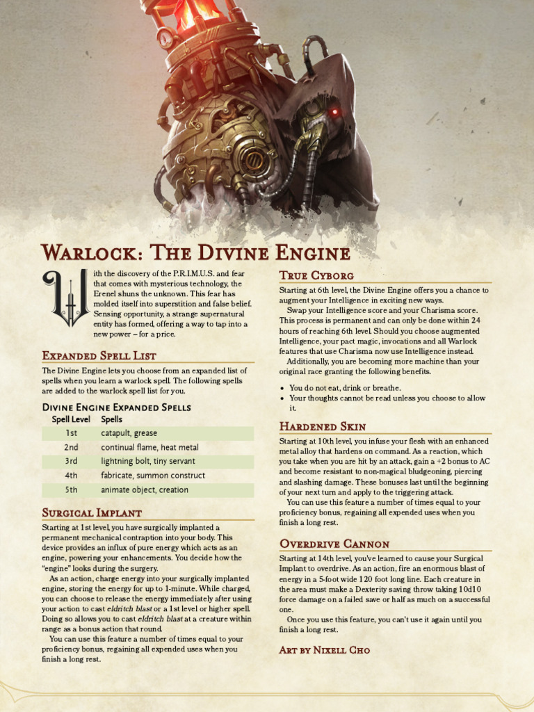 Warlock_ Divine Engine | PDF
