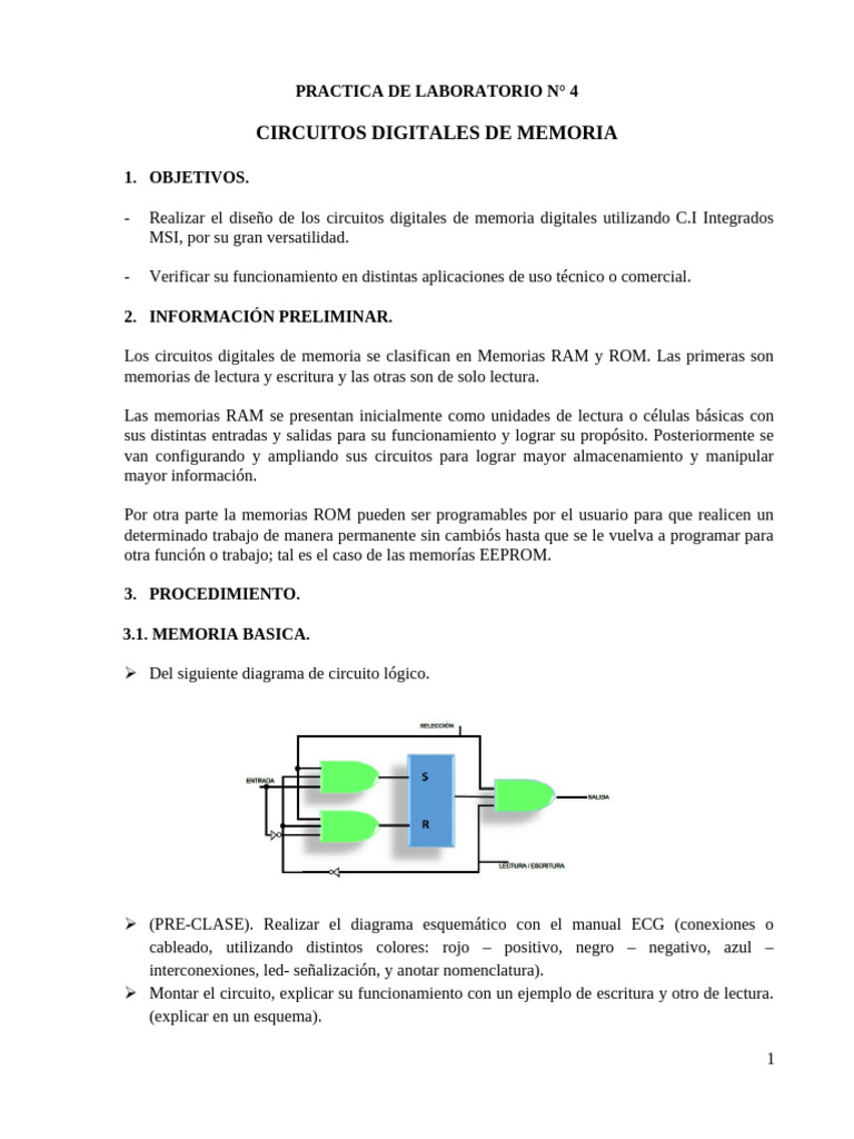 Pract Lab 4 Dig 2 | PDF | Almacenamiento de datos de la computadora | Memoria de sólo lectura