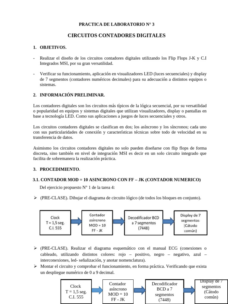 Pract Lab 3 Dig 2 | PDF | Diodo emisor de luz | Ingenieria Eléctrica