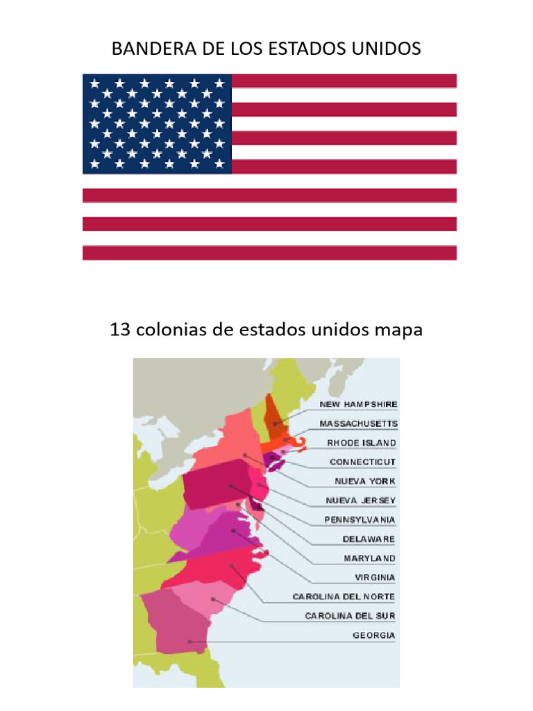 Mapa de las 13 Colonias de EE. UU. | PDF