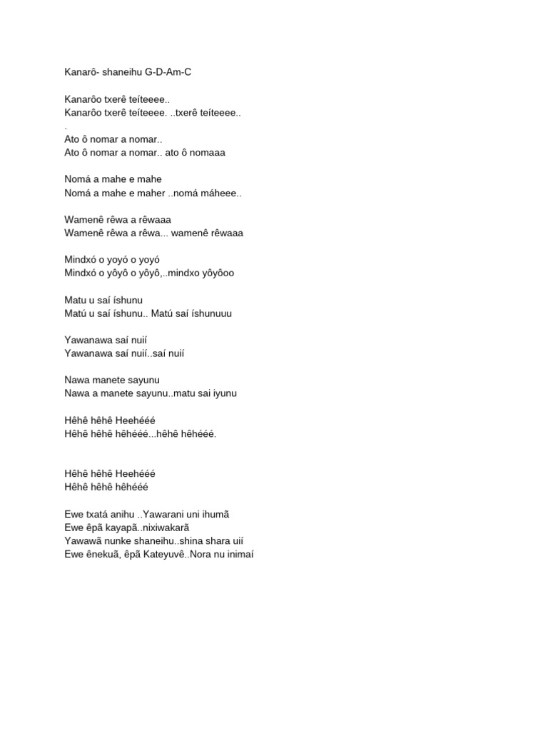 Kanarô - Shaneihu | PDF