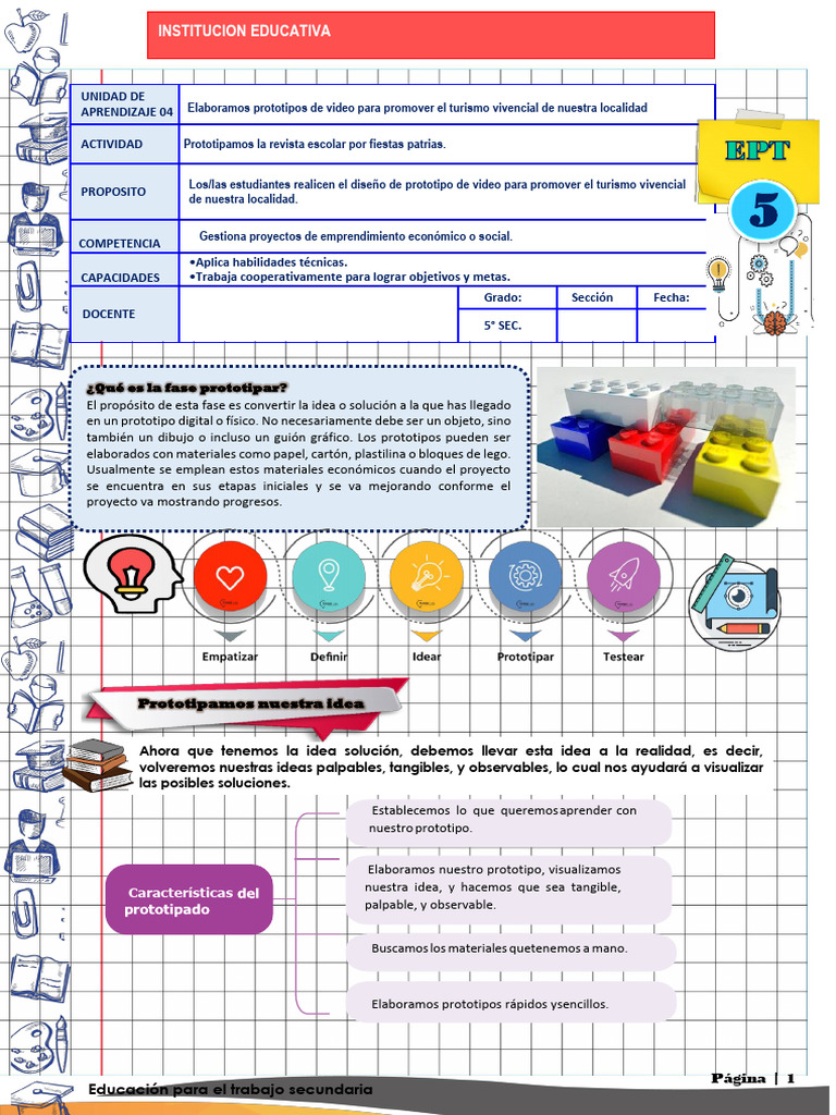 5° EPT.FICHA ACTV 04.UNIDAD 04 | PDF | Multimedia | Tipografía