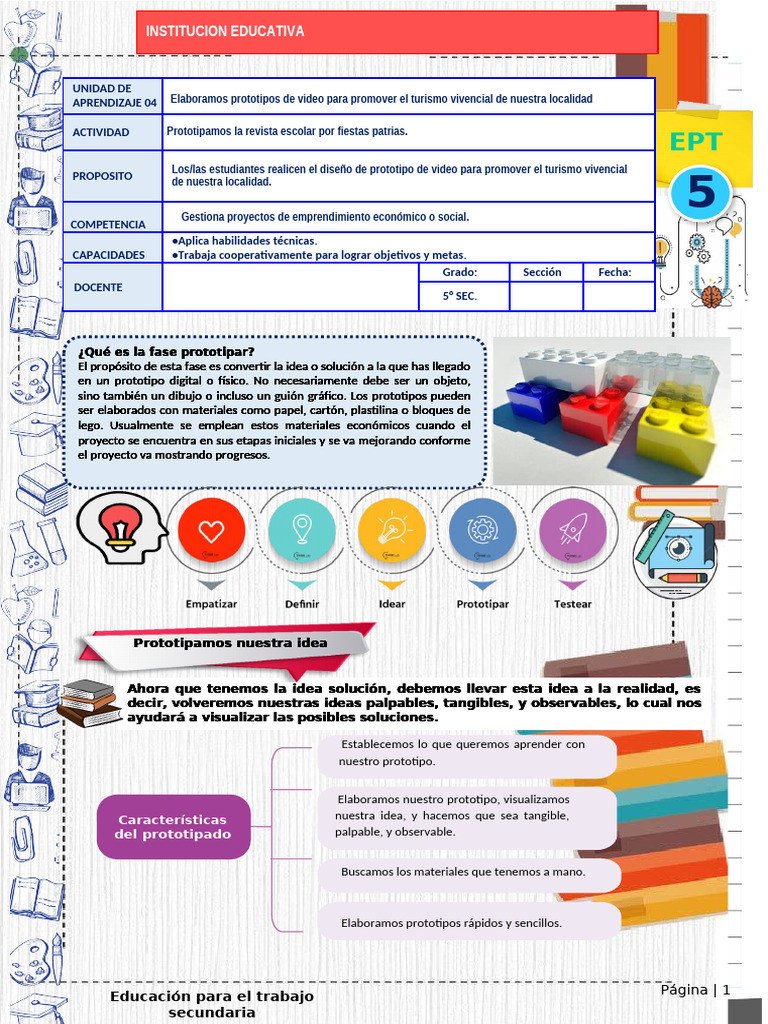 5° Ept - Ficha Actv 04.unidad 04 | PDF | Multimedia | Tipografía