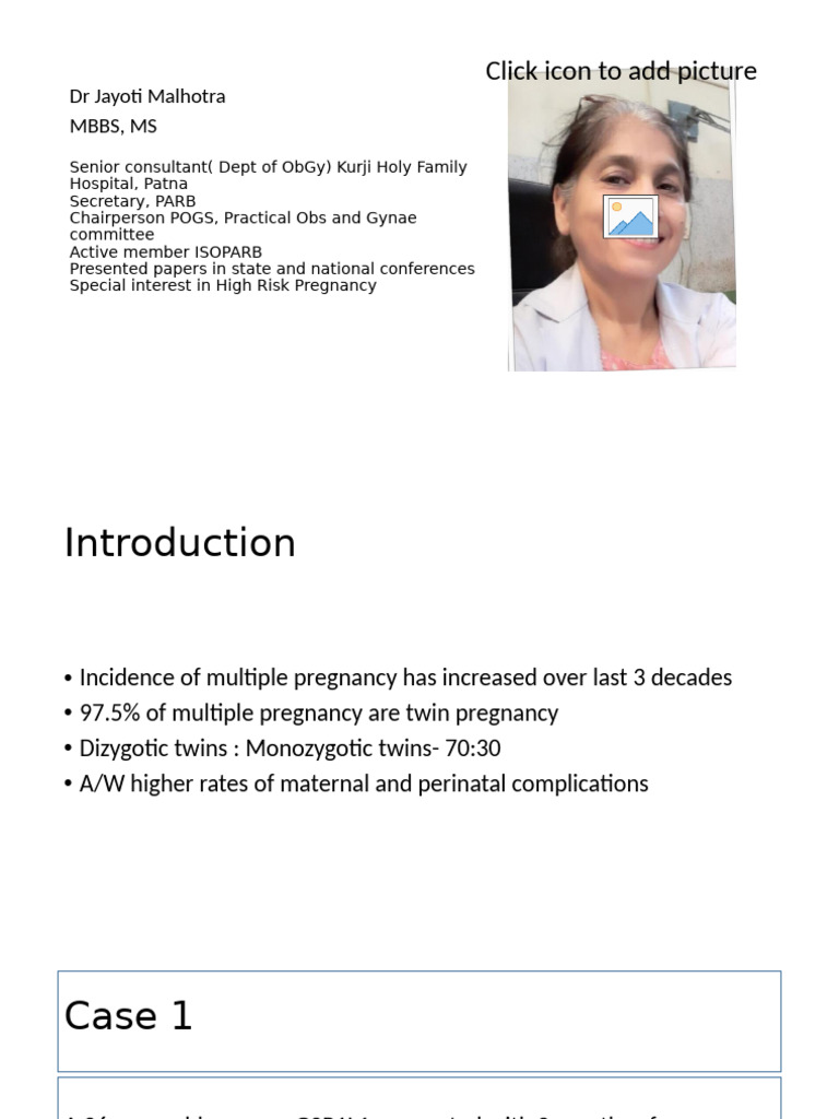 Managing Multiple Pregnancies: Key Insights | PDF | Twin | Human Pregnancy