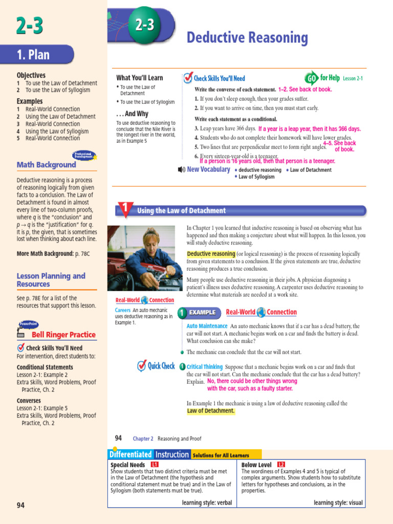 2-3 | PDF | Deductive Reasoning | Argument