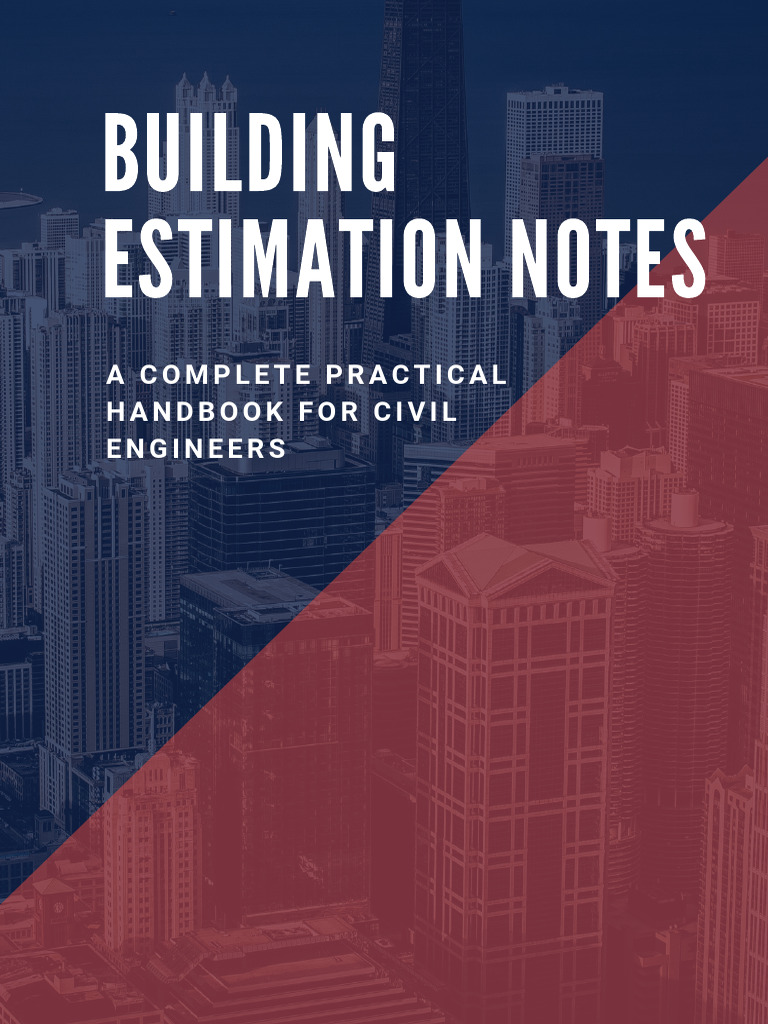 Building estimates notes | PDF | Concrete | Foundation (Engineering)