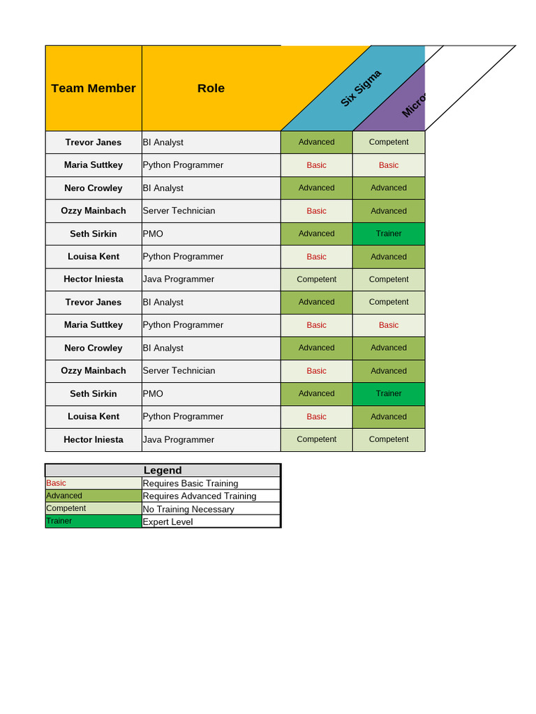 Employee Competency Matrix(1) | PDF | Computing | Software