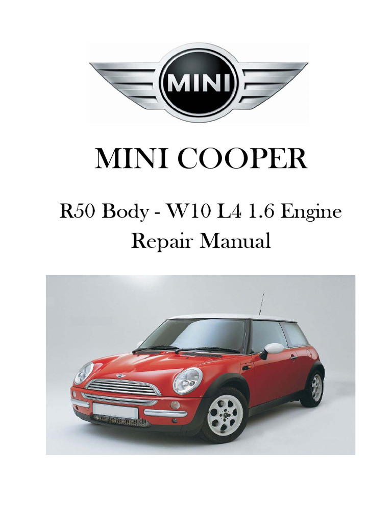 Mini Cooper R50 W10 Repair | PDF | Steel | Bearing (Mechanical)