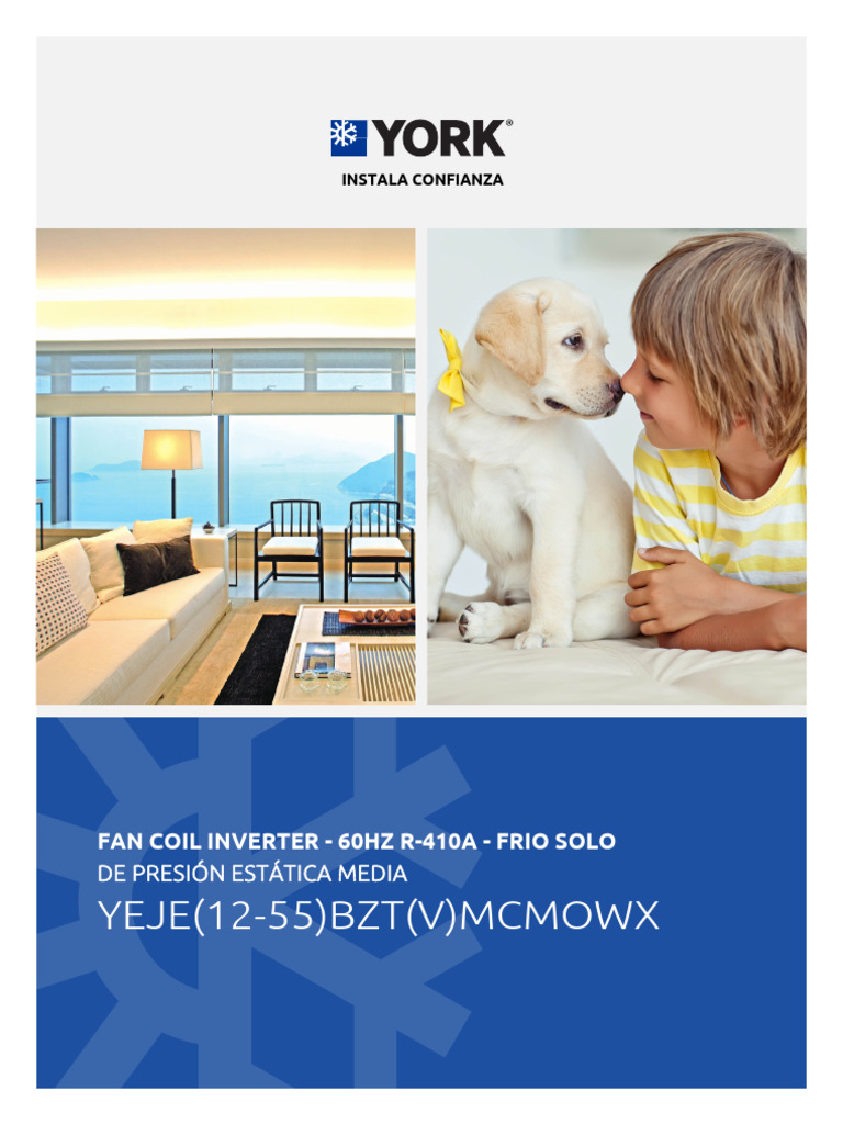 Fan Coil Inverter York Yeje (12-55) BZT (V) Mcmowx | PDF | Refrigerante ...