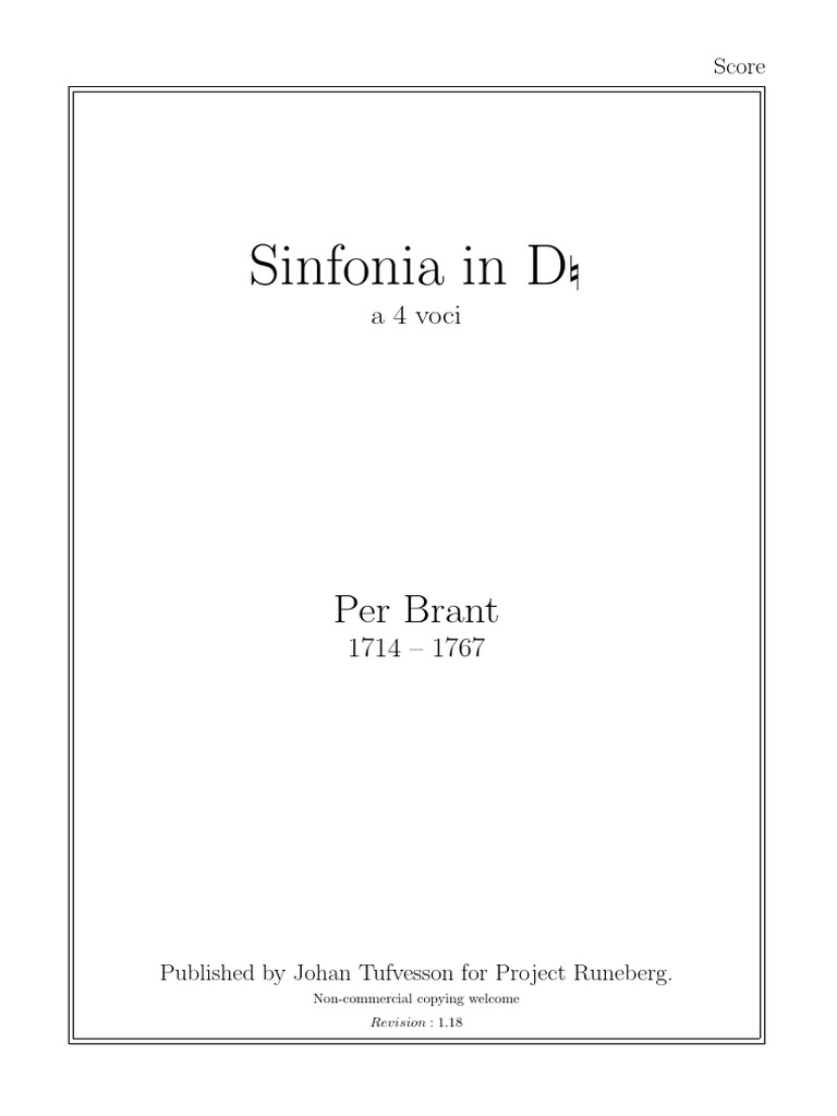 Sinfonia p de Brant Director | PDF