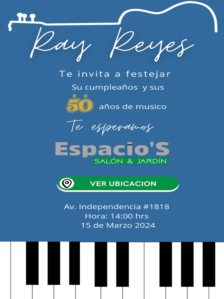 Ray Reyes Invitación | PDF