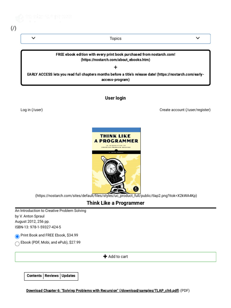 Think Like A Programmer - No Starch Press | PDF | Computer Programming | Books