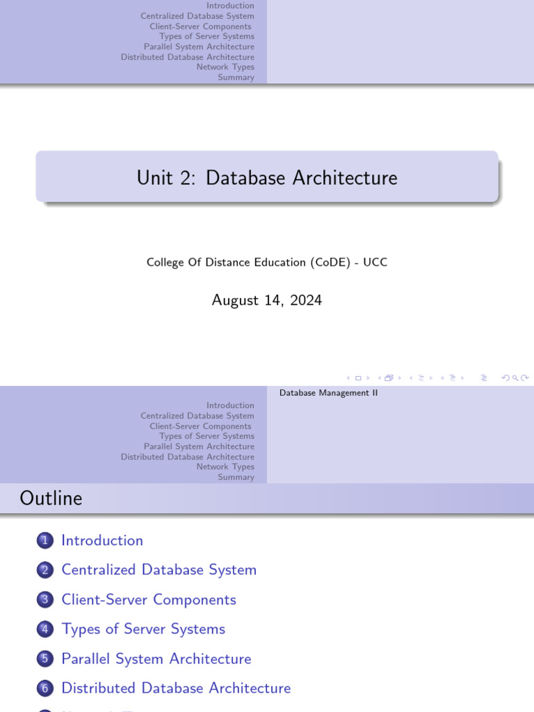 Unit 2 | PDF | Databases | Client–Server Model