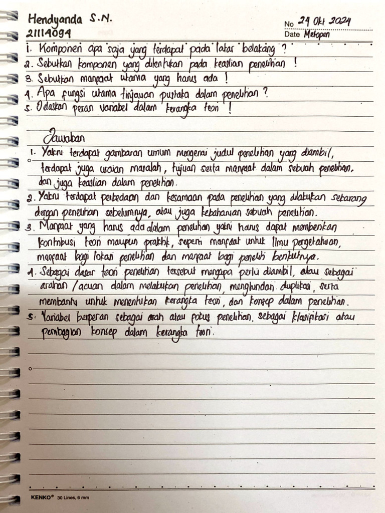 Tugas Metodologi | PDF