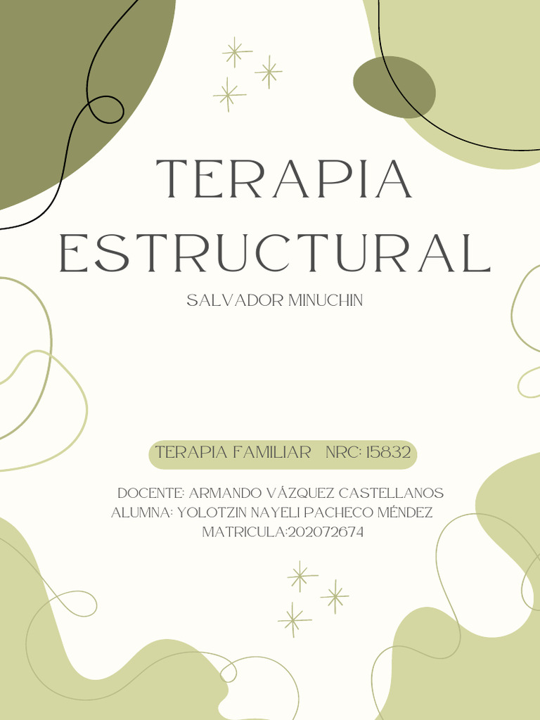 Terapia Estructural Familiar de Minuchin | PDF | Terapia | Ciencias del ...