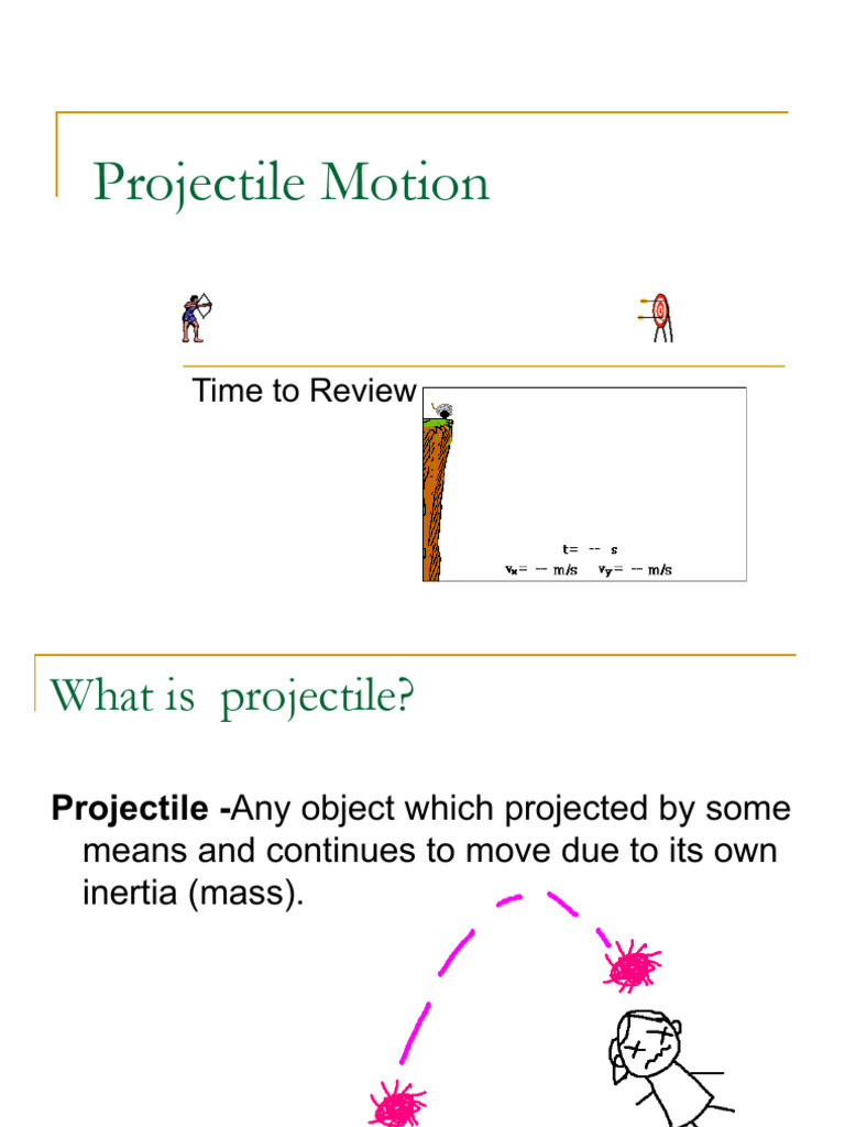 Projectile Motion Review | PDF | Mechanics | Spacetime