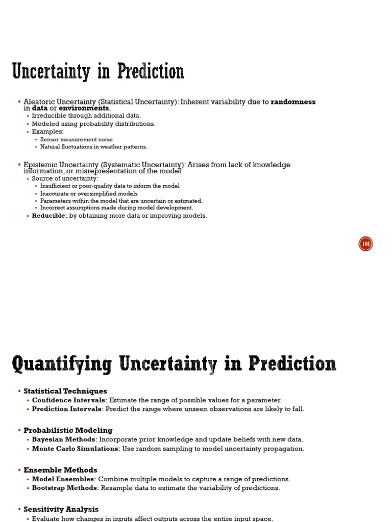 Uncertainty Prediction | PDF | Statistics | Uncertainty