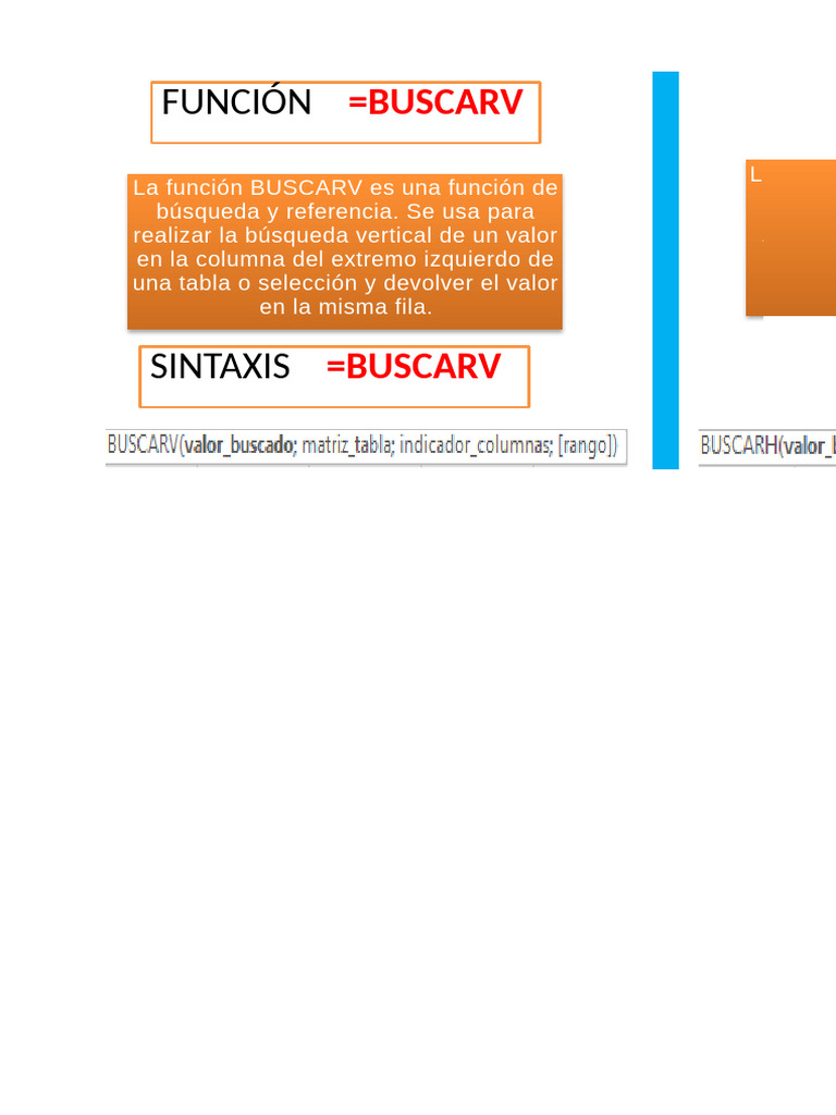 Funciones BUSCARV y BUSCARH en Excel | PDF