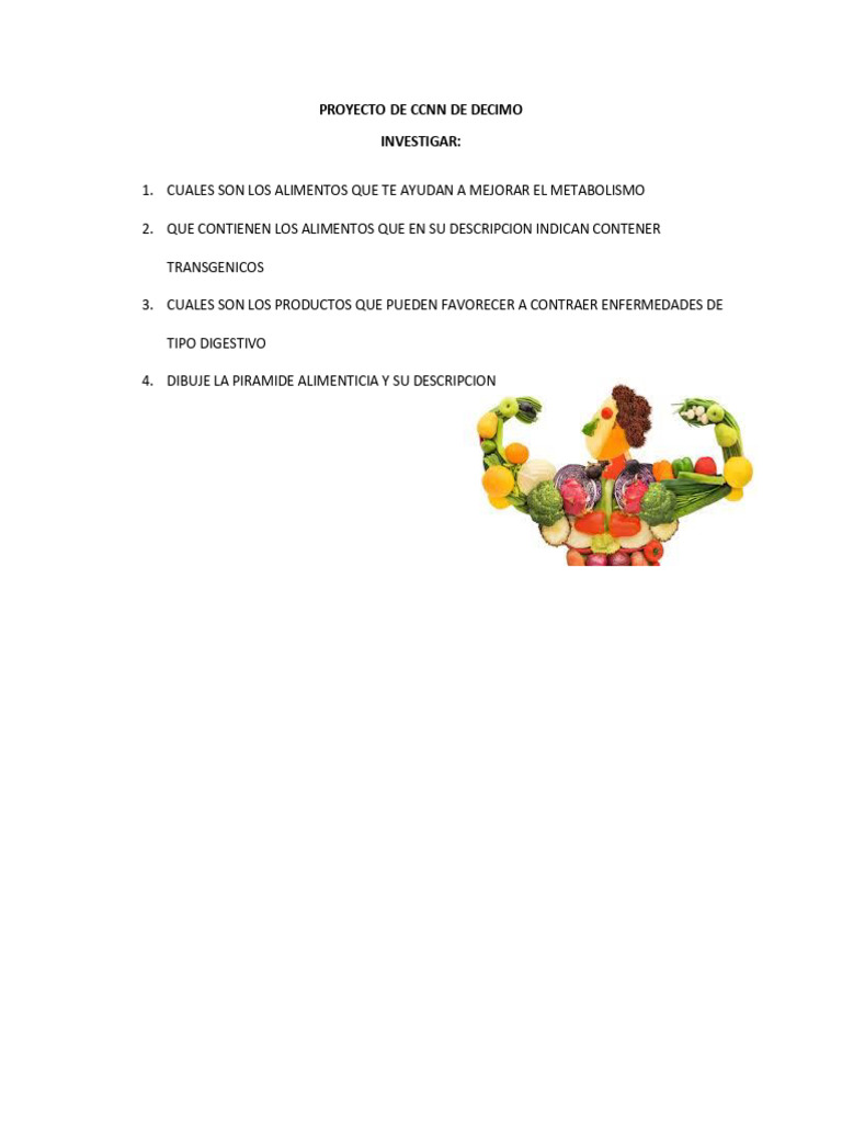 PROYECTO DE CCNN DE DECIMO 2 TRIMESTRE | PDF