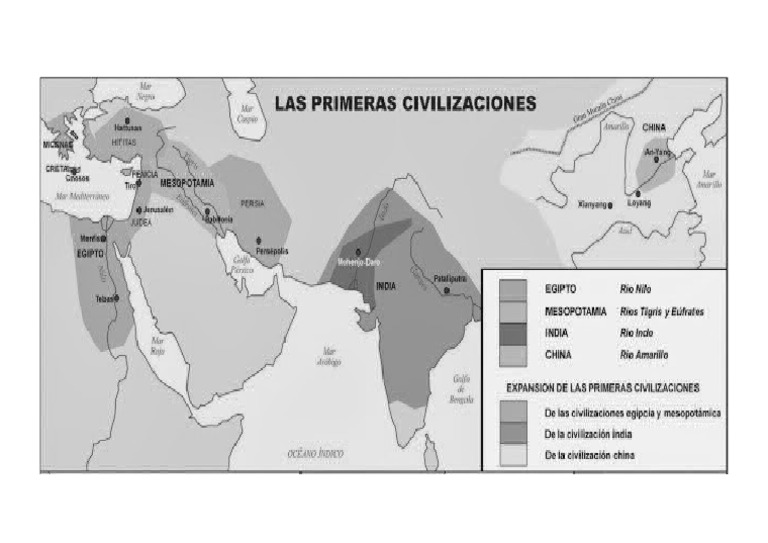 Las Primeras Civilizaciones Mapa Pdf
