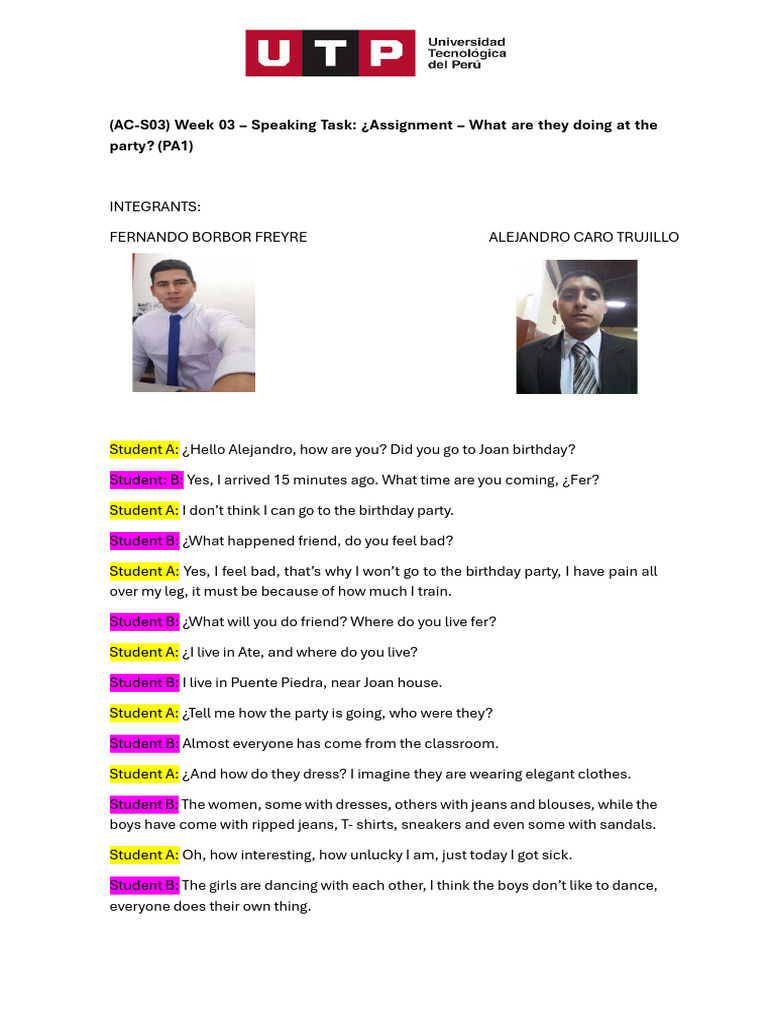 SEM 03 - What Are They Doing at the Party | PDF