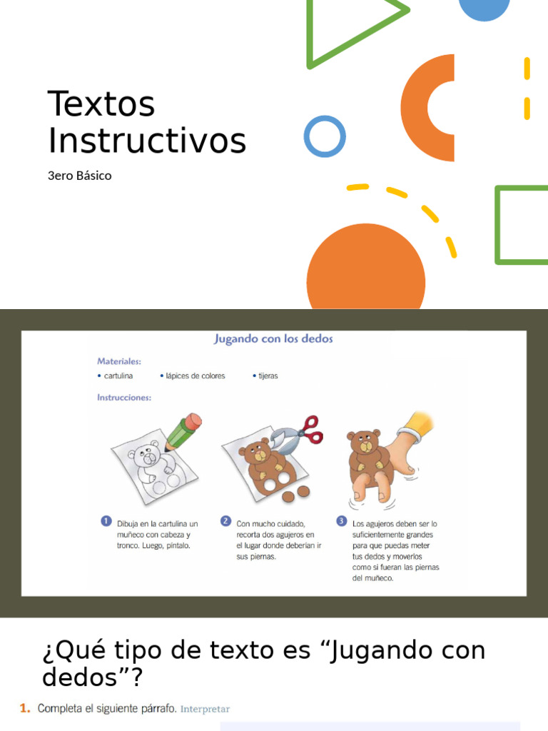 Textos Instructivos 3ERO | PDF | Relaciones personales, crianza y desarrollo personal