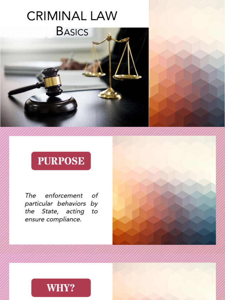 Criminal Law Basics | PDF | Social Science